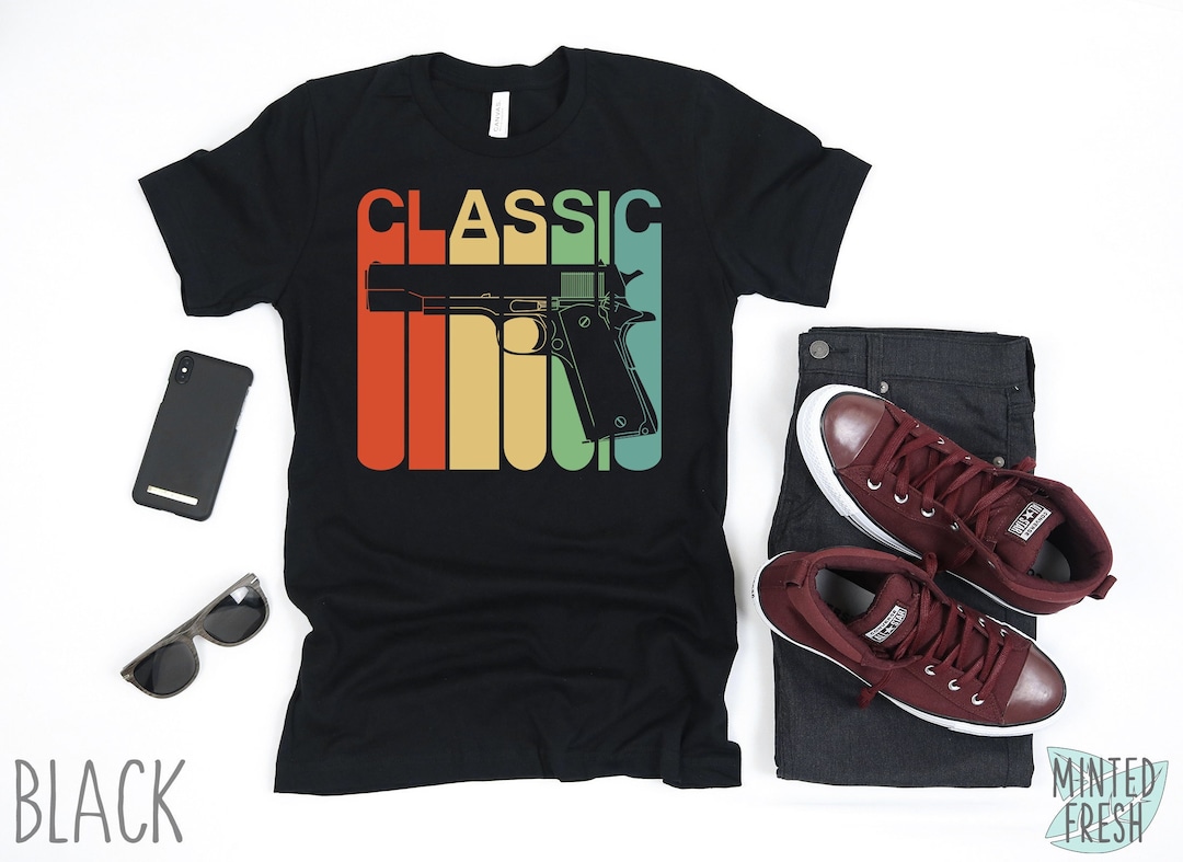 Classic 1911 Shirt | 1911 Gun Shirt | Handgun T-shirt | Retro Gun Shirt ...