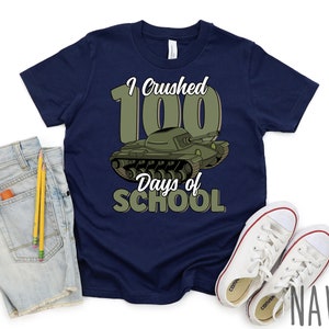 I Crushed 100 Days of School Shirt, Funny Military Tank Shirt, Tank ...