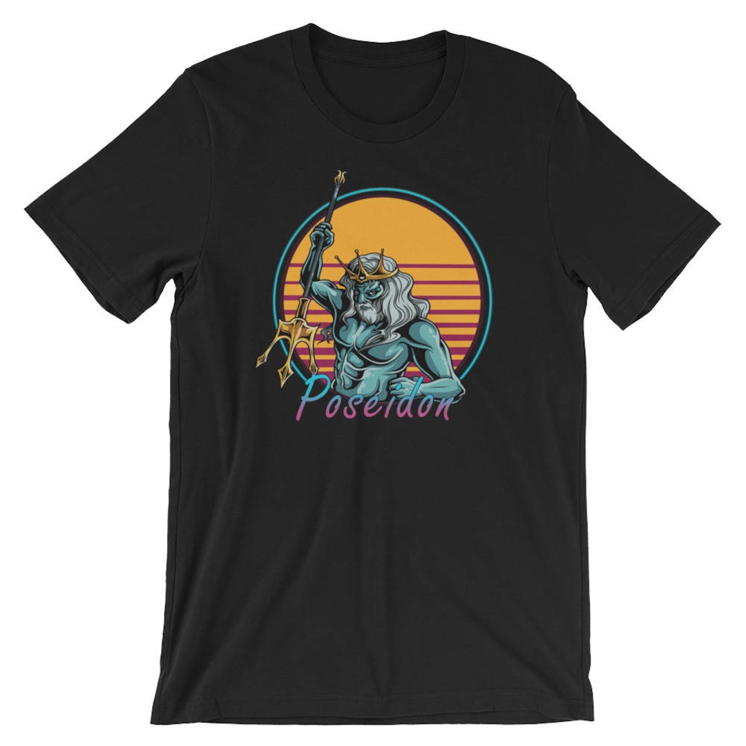 Poseidon T-shirt | Retro 80s Shirt | Greek Mythology T-shirt ...