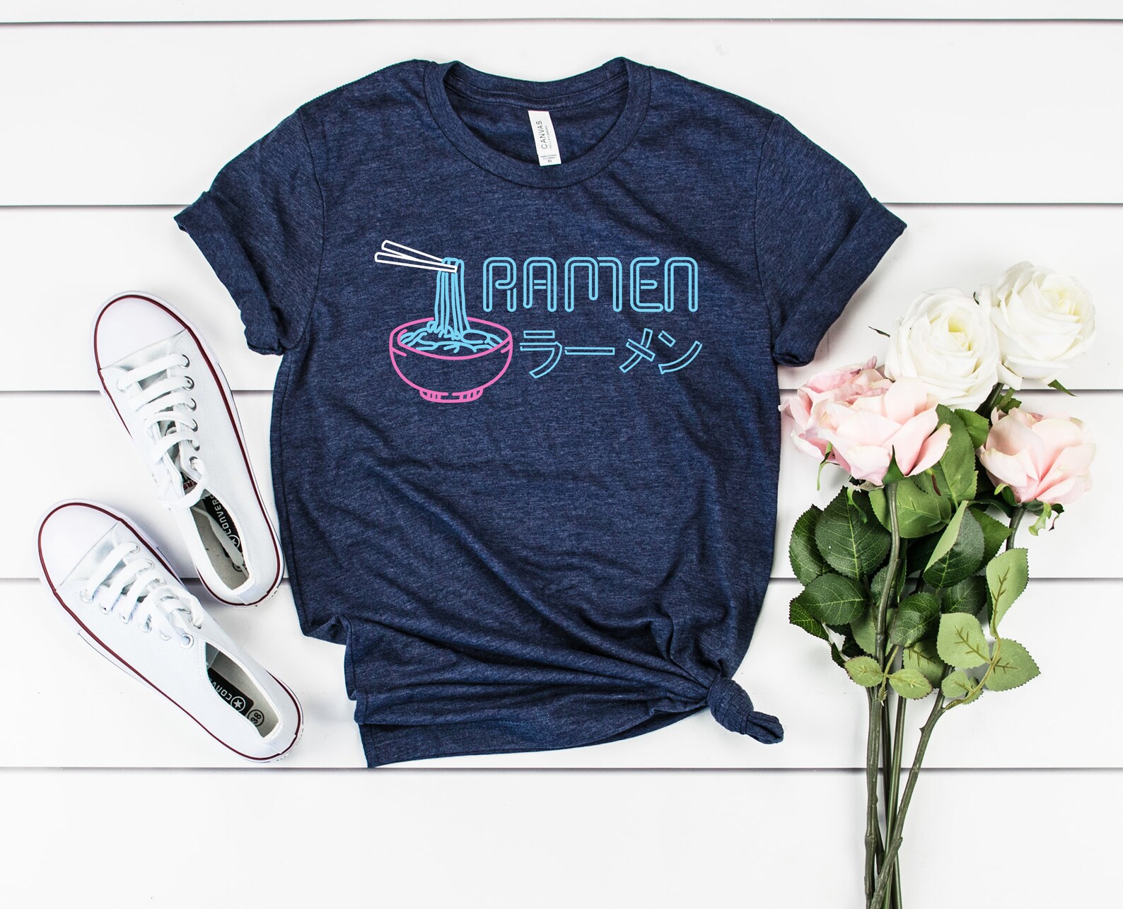 Neon Ramen Shirt | Noodles Shirt | Japanese Shirt | Vaporwave Shirt ...