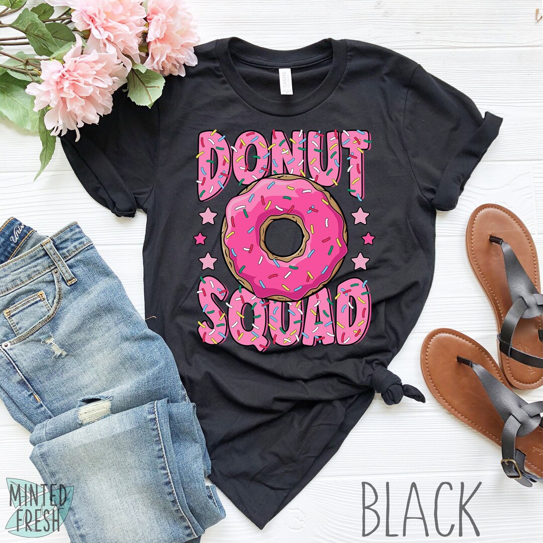 Donut Squad Shirt, Matching Donut Party Shirt, Pink Donut With ...