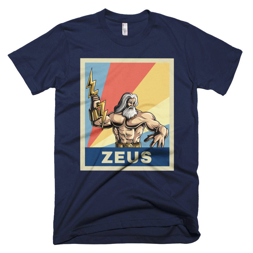 Zeus Shirt Greek Mythology Shirt Vintage Zeus Shirt | Etsy