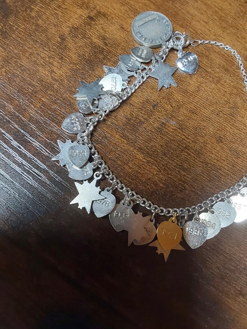Beta Sigma Phi Vintage Charm Bracelets Set of 3 - Etsy