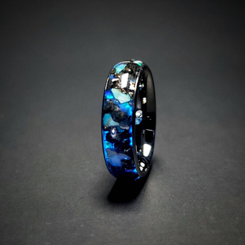 Megalodon Meteorite Glow Ring the Second Don, 6mm - Etsy