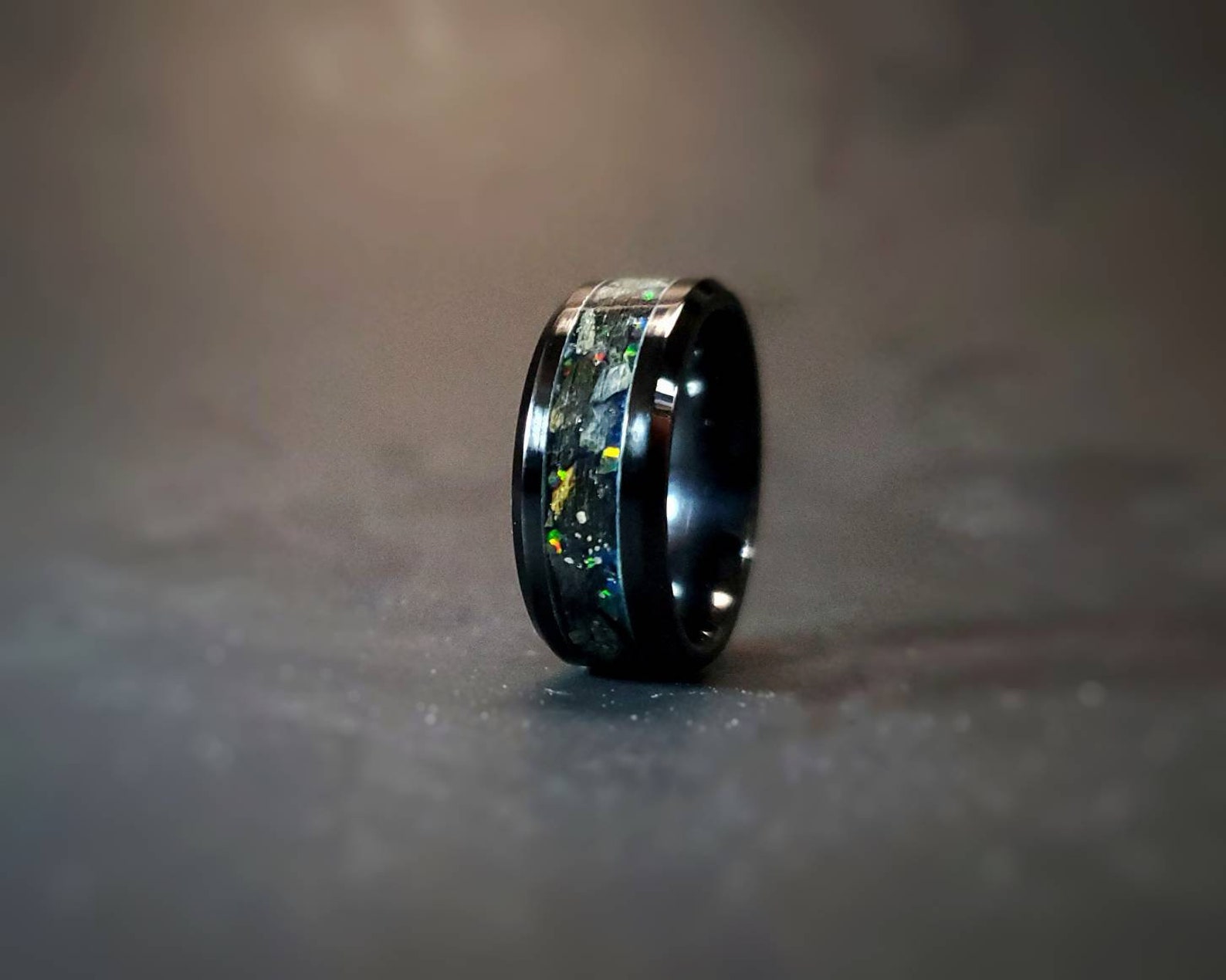 Megalodon and Opal Ceramic Glow Ring the Ghost Puncher - Etsy