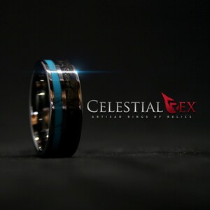 Tyrannosaurus Rex Fossil & Turquoise Ring, Authentic T-rex Bone ...