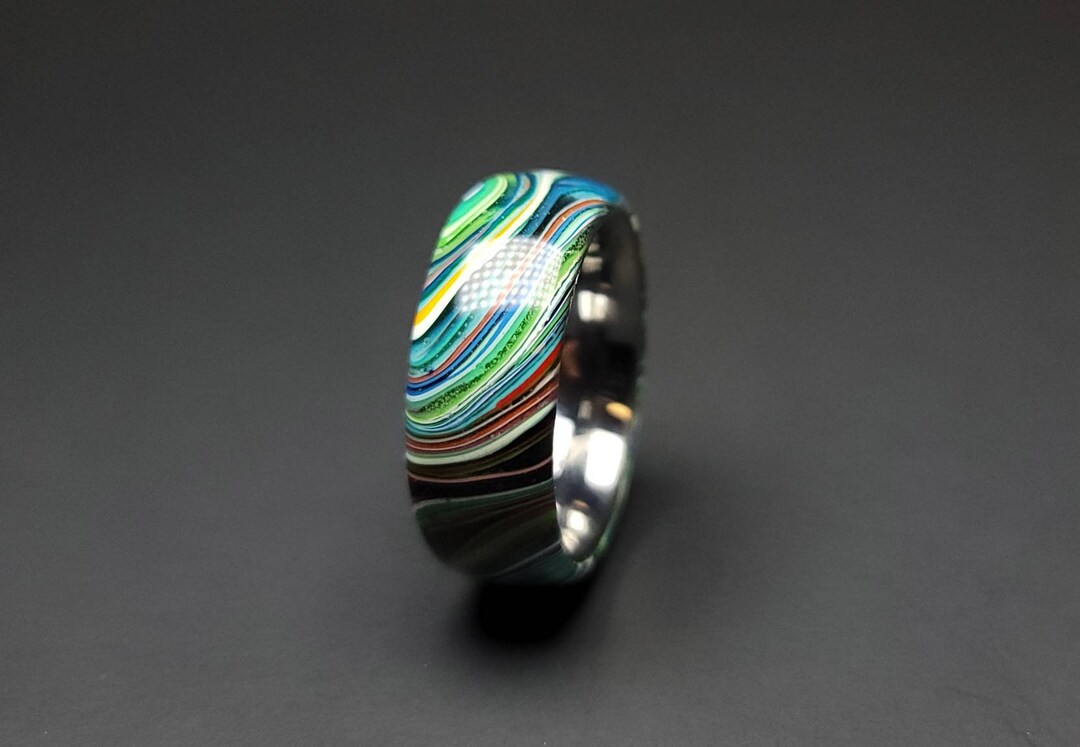 Surfite Surfer Surfboard Ring - Surfstone Resin Band - Etsy