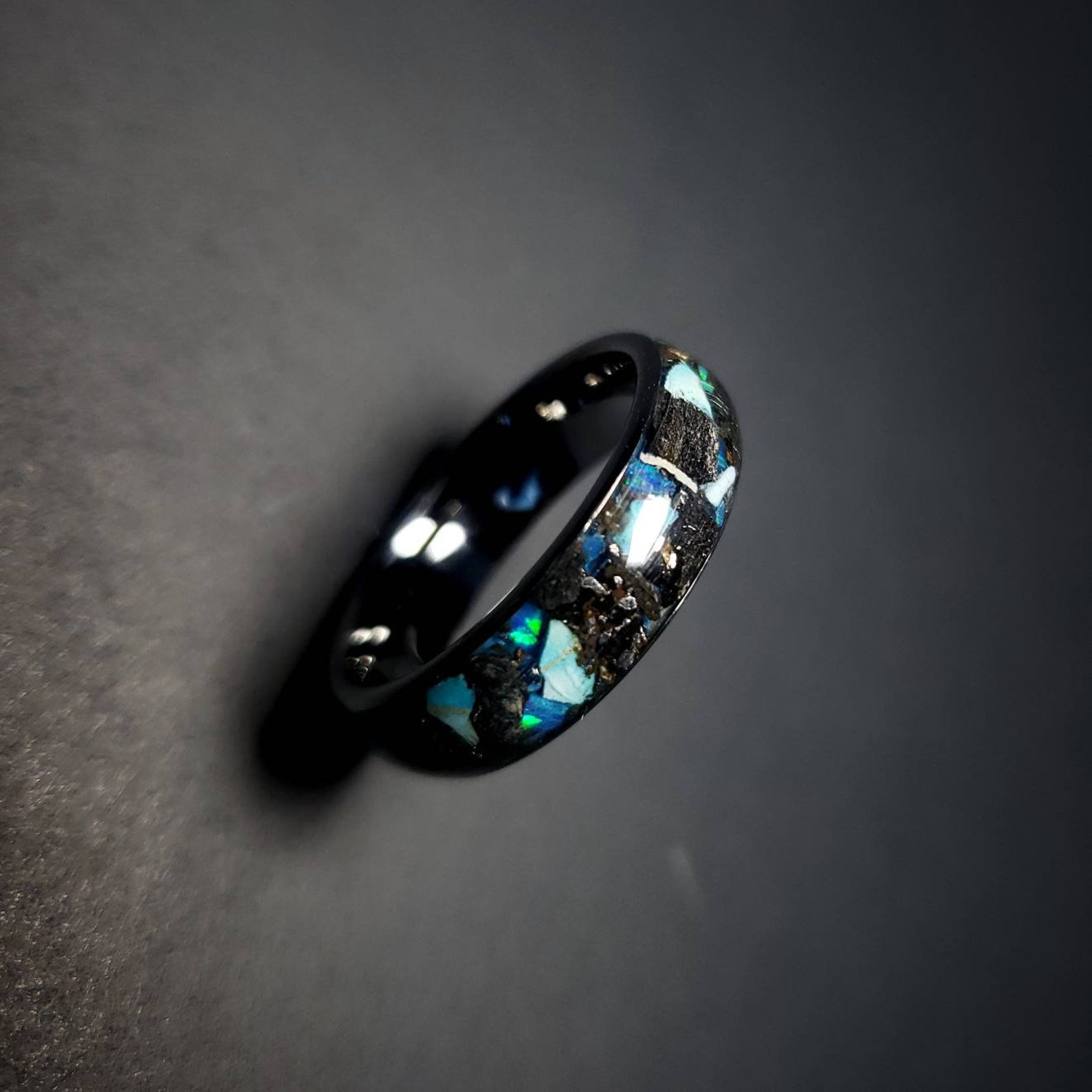 Megalodon Meteorite Glow Ring the Second Don, 6mm - Etsy