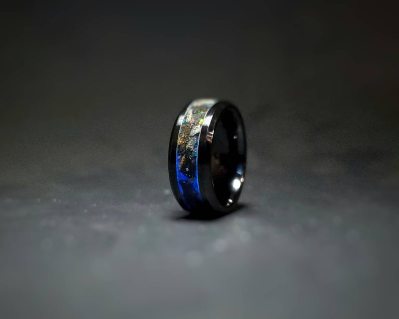 Megalodon and Opal Ceramic Glow Ring The Ghost Puncher | Etsy