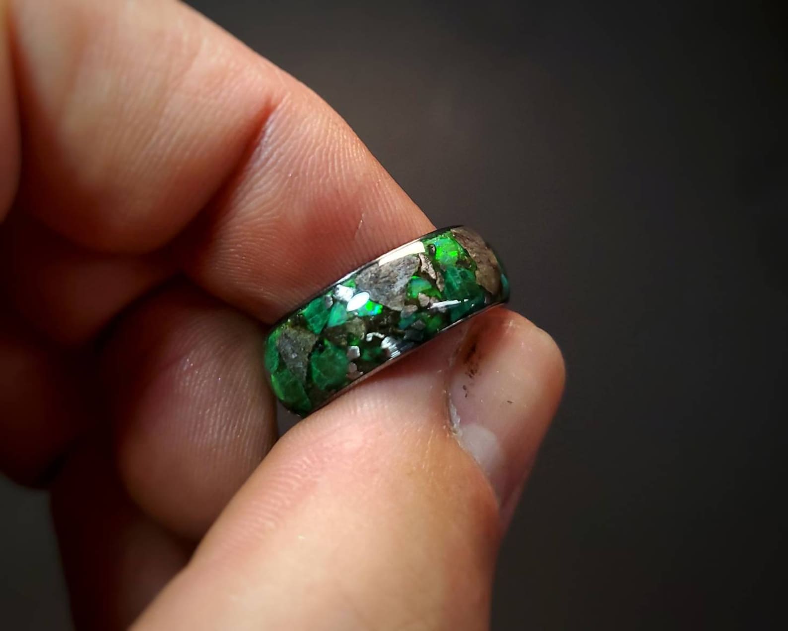 Authentic Stegosaurus Fossil Bone Opal Malachite Green Glow - Etsy