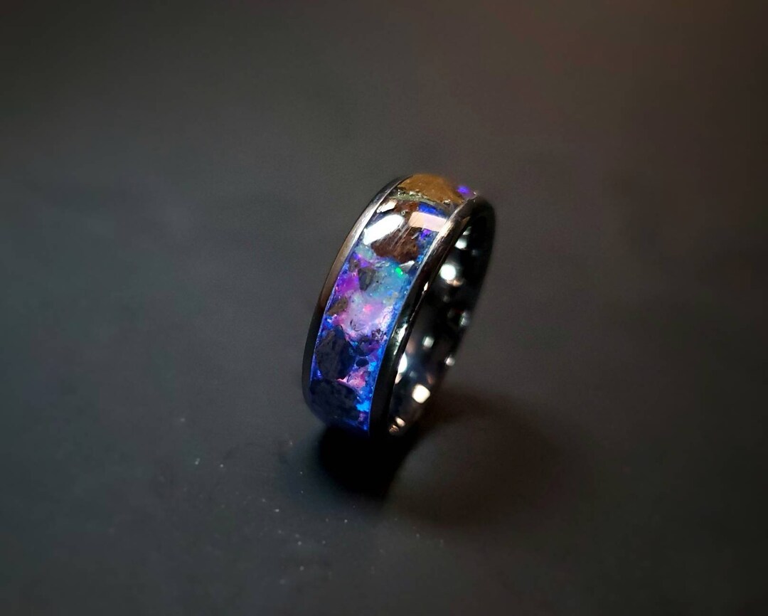Galaxy Rex, Unique Tyrannosaurus Rex Dinosaur Bone, Meteorite Ring ...