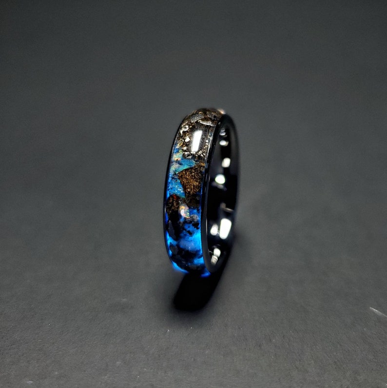 Megalodon Meteorite Glow Ring the Second Don, 6mm - Etsy