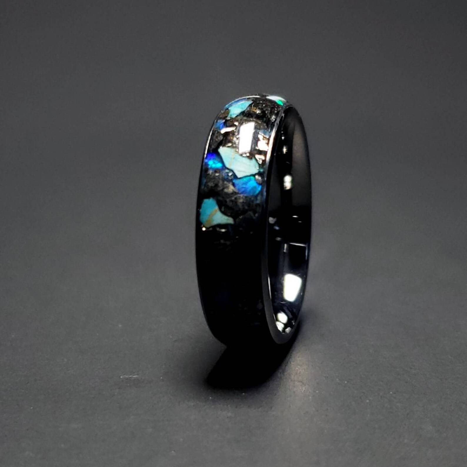 Megalodon Meteorite Glow Ring the Second Don, 6mm - Etsy