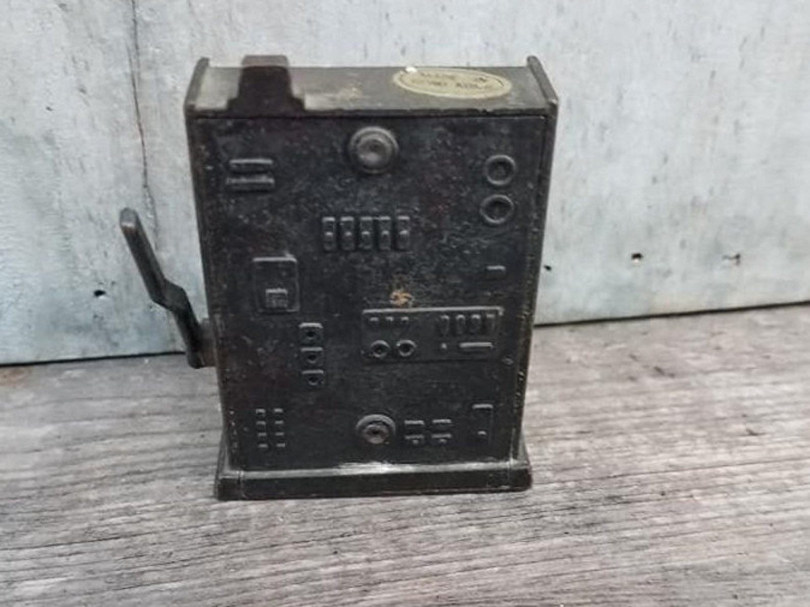 Vintage Slot Machine Pencil Sharpener- Golden Eagle Slot Machine - Made ...