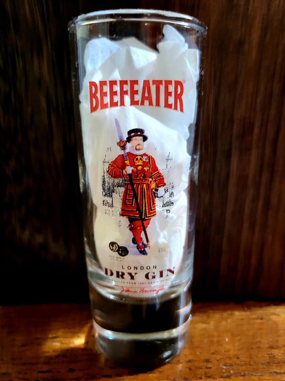 Beefeater Shot Glass London Dry Gin Shooter Tall Clear 4 Jigger - Etsy