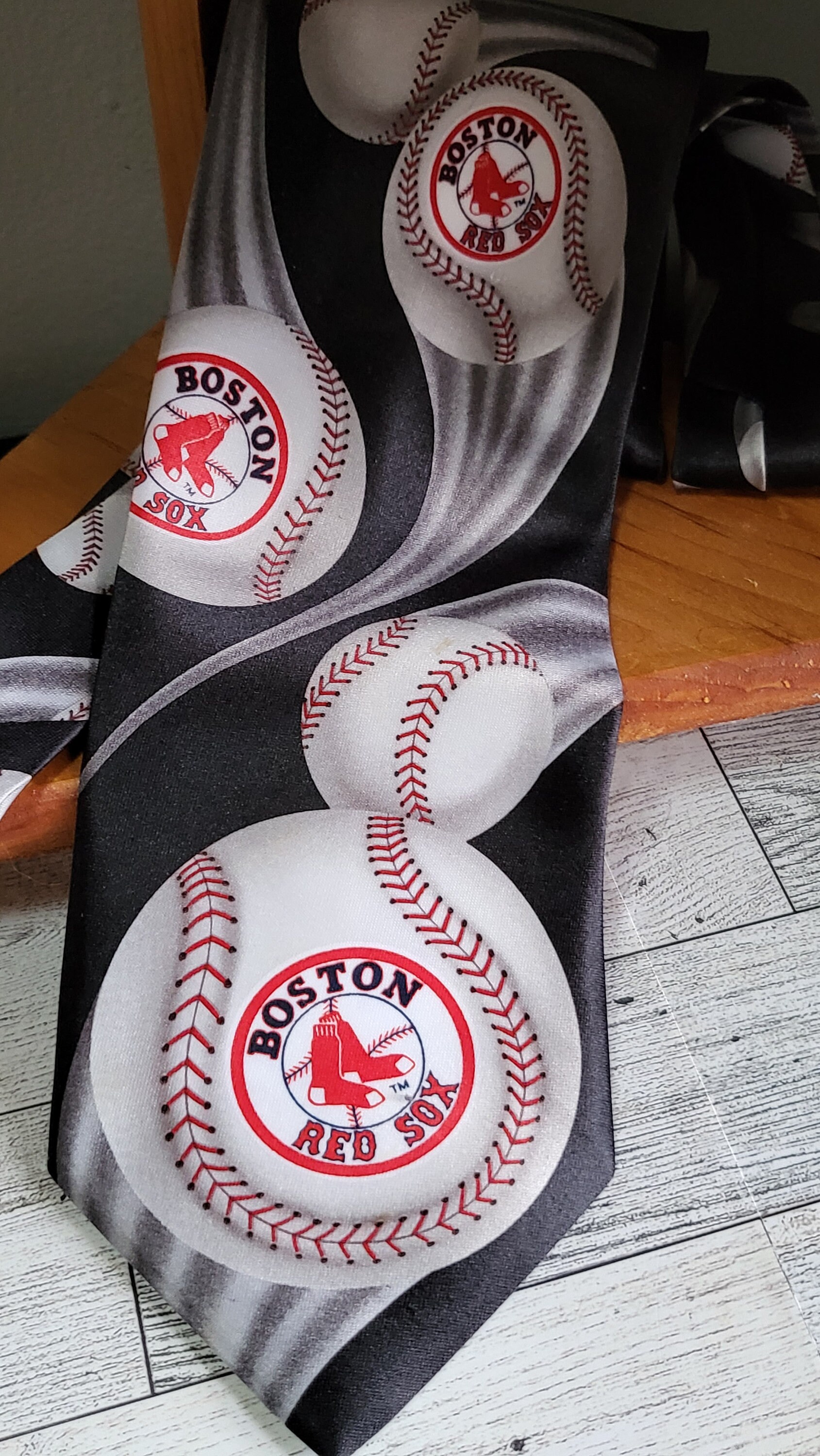 Vintage Ralph Marlin Boston Red Sox Curveball Necktie - Etsy