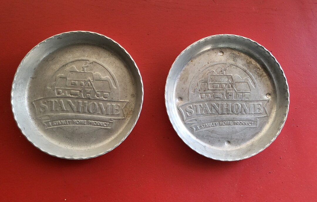 Two Vintage Aluminum Coasters Stanhome A Stanley Home Product - Etsy