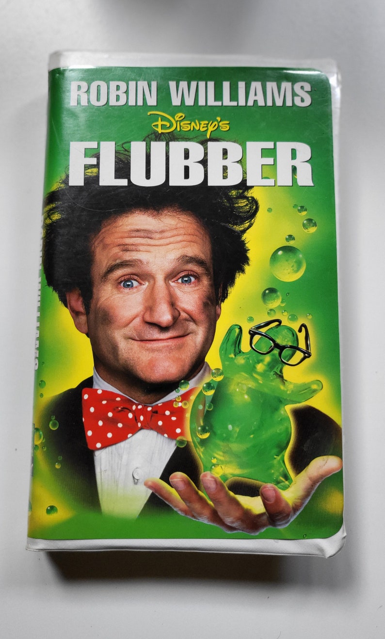 Disney's Flubber 1990's VHS Tape With Robin Williams - Etsy