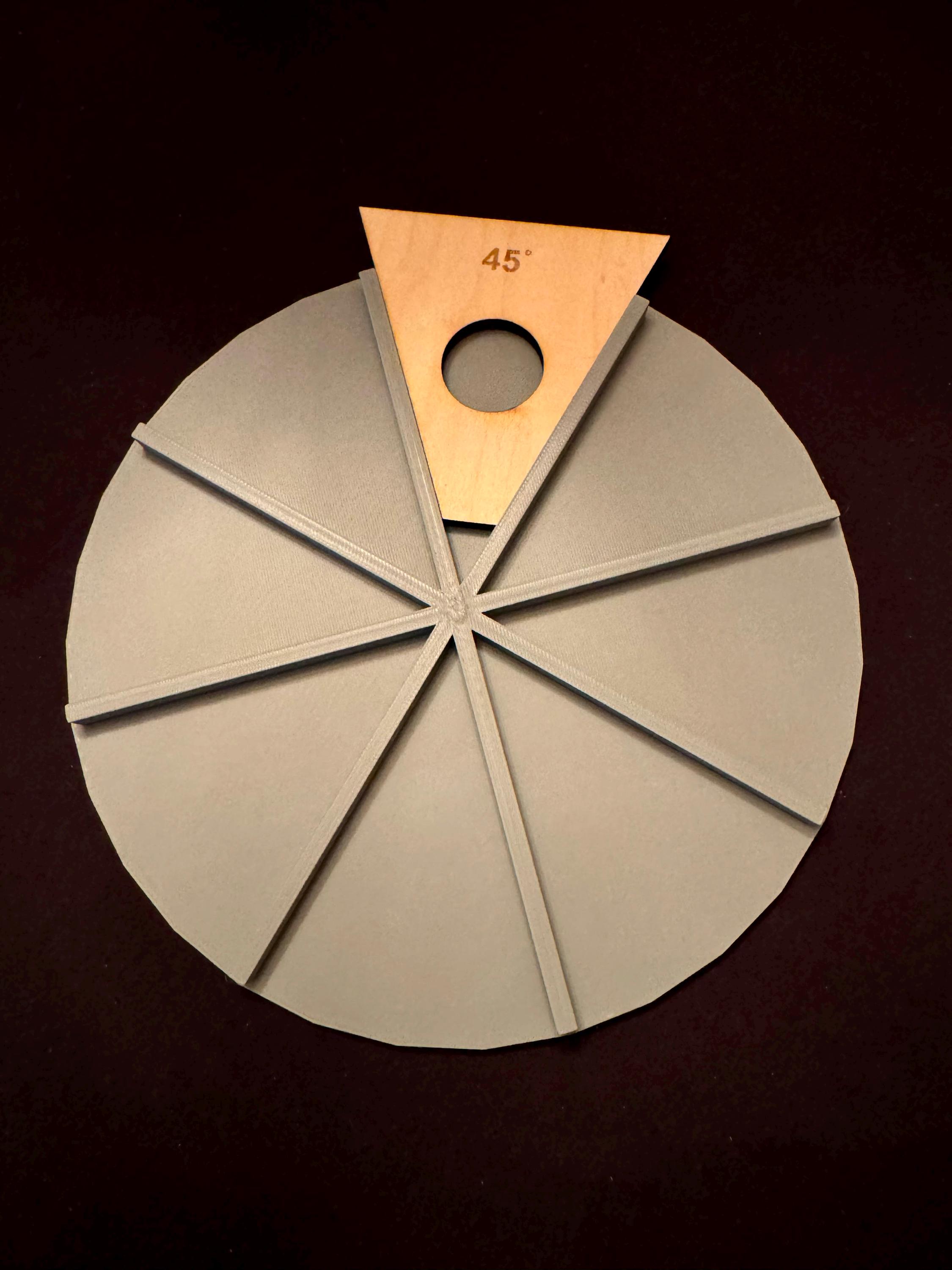 Woodturning Tool -- Jig for Open Segmented Bowls, 8 Segments per Level ...