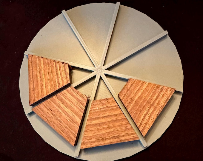 Woodturning Tool -- Jig for Open Segmented Bowls, 8 Segments per Level ...