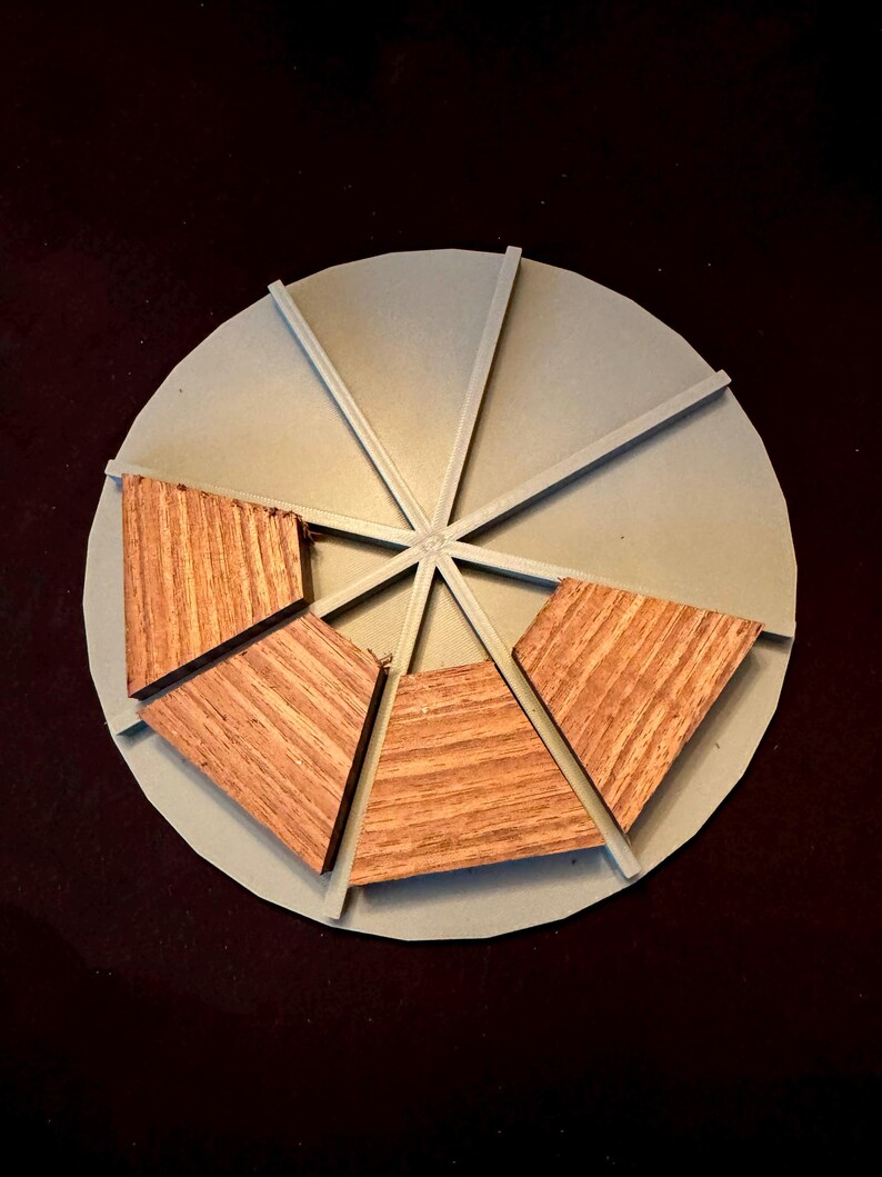 Woodturning Tool -- Jig for Open Segmented Bowls, 8 Segments per Level ...