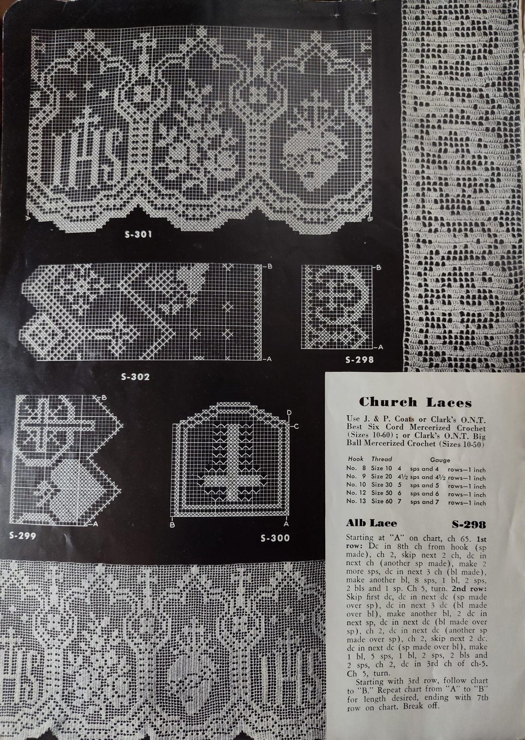 Vintage 50's Church Laces Patterns Instant PDF Download - Etsy