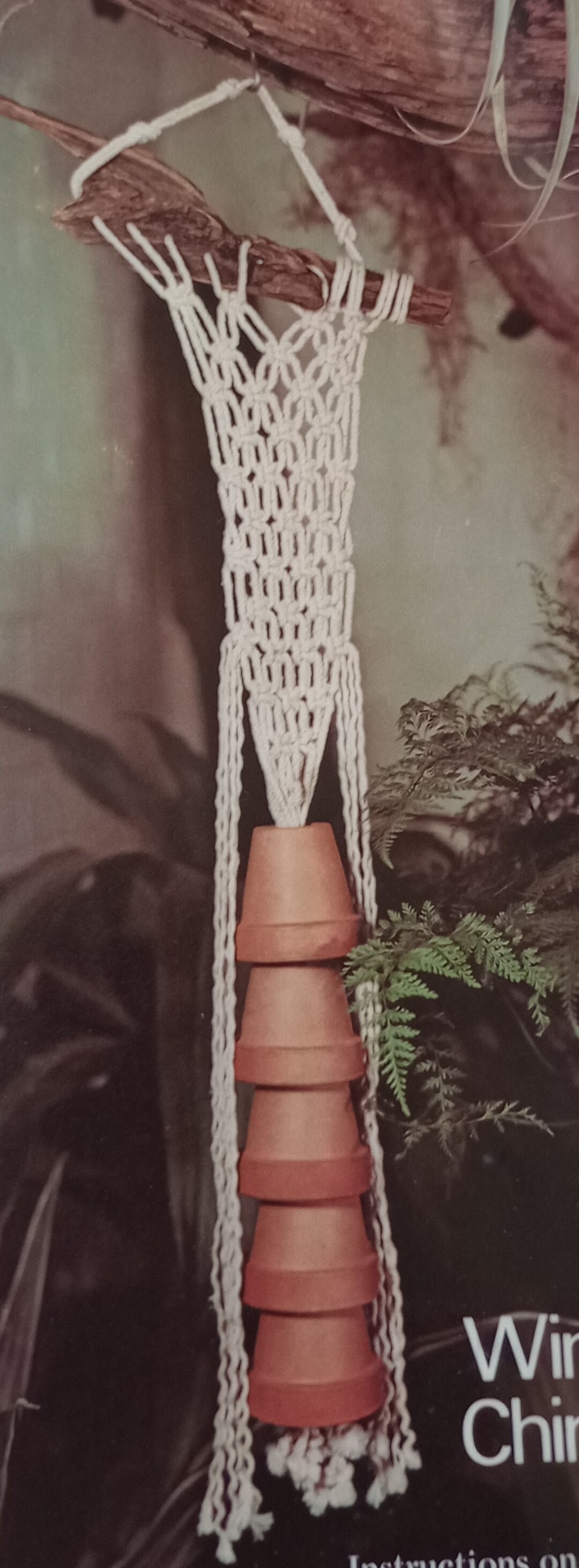 Vintage 70's Macrame Pattern "windy Chimes" Instant PDF Download Bonus ...