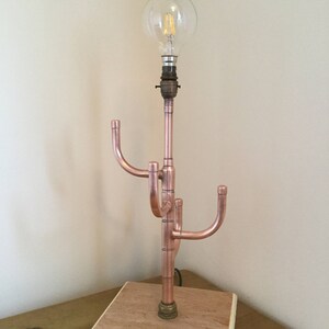 Hand Made Industrial ‘tree’ Style Copper Pipe Table / Desk Lamp. - Etsy