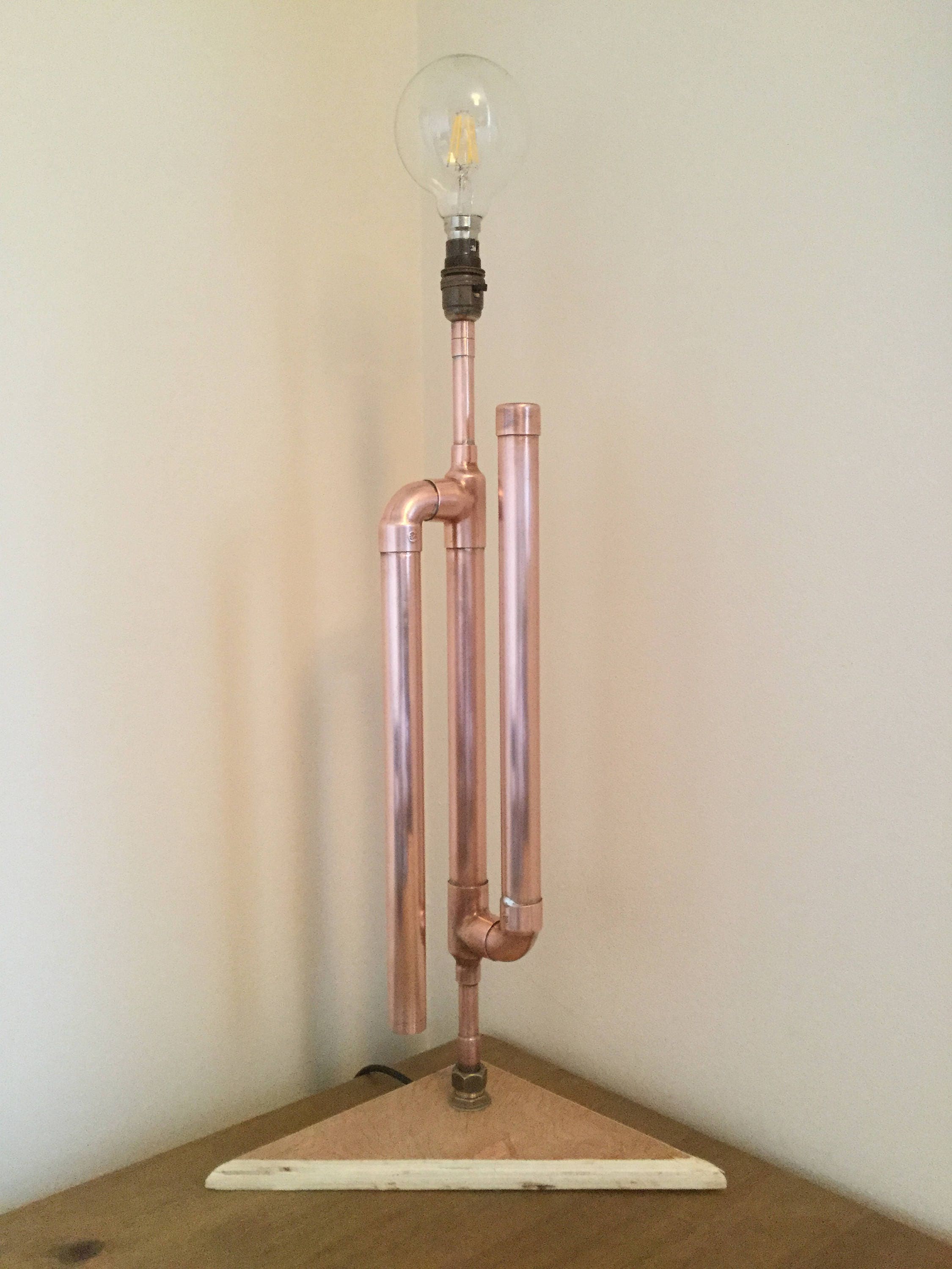 Hand made Industrial style copper pipe table / desk / office | Etsy