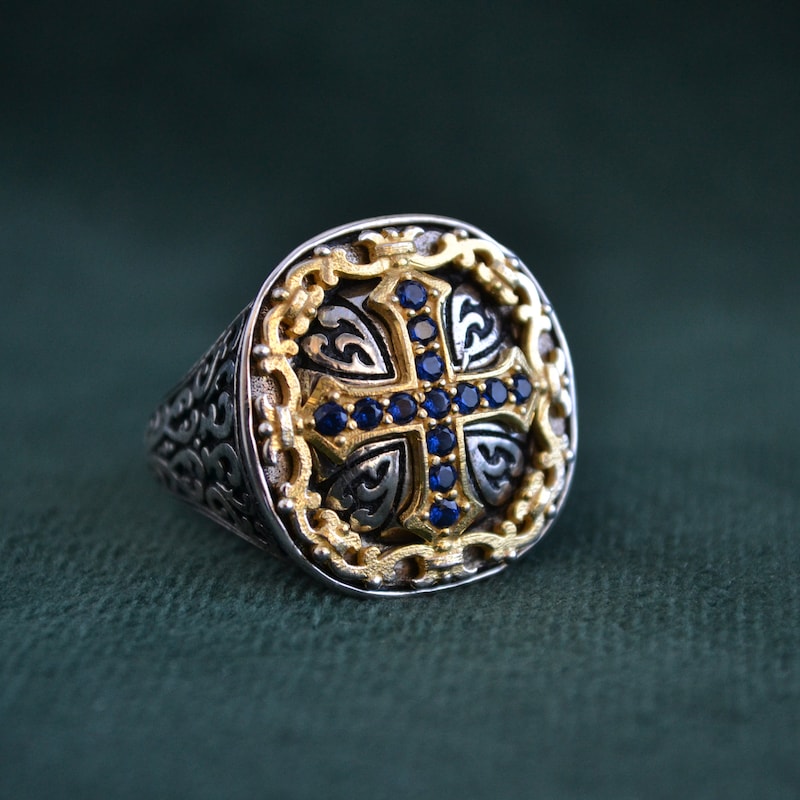 Cross Ring - Etsy