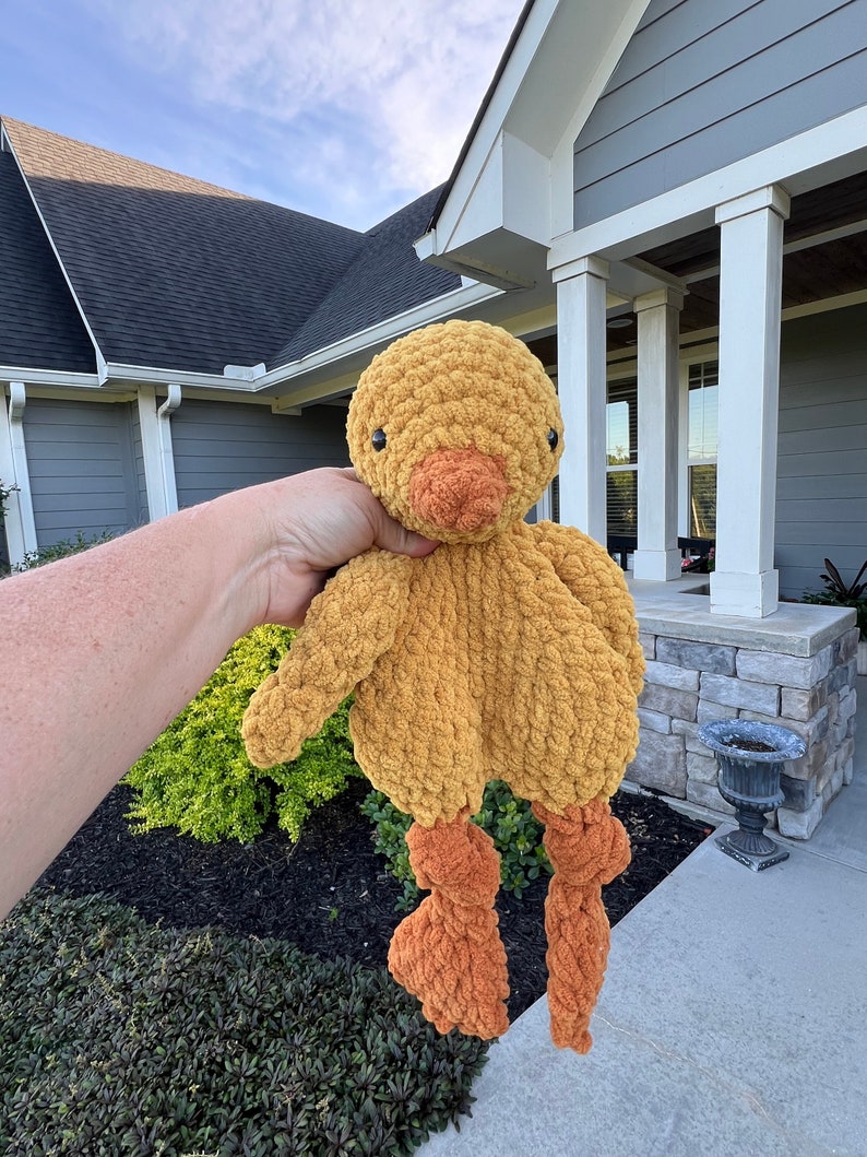 Charlie the Chick Crochet Lovey - Etsy