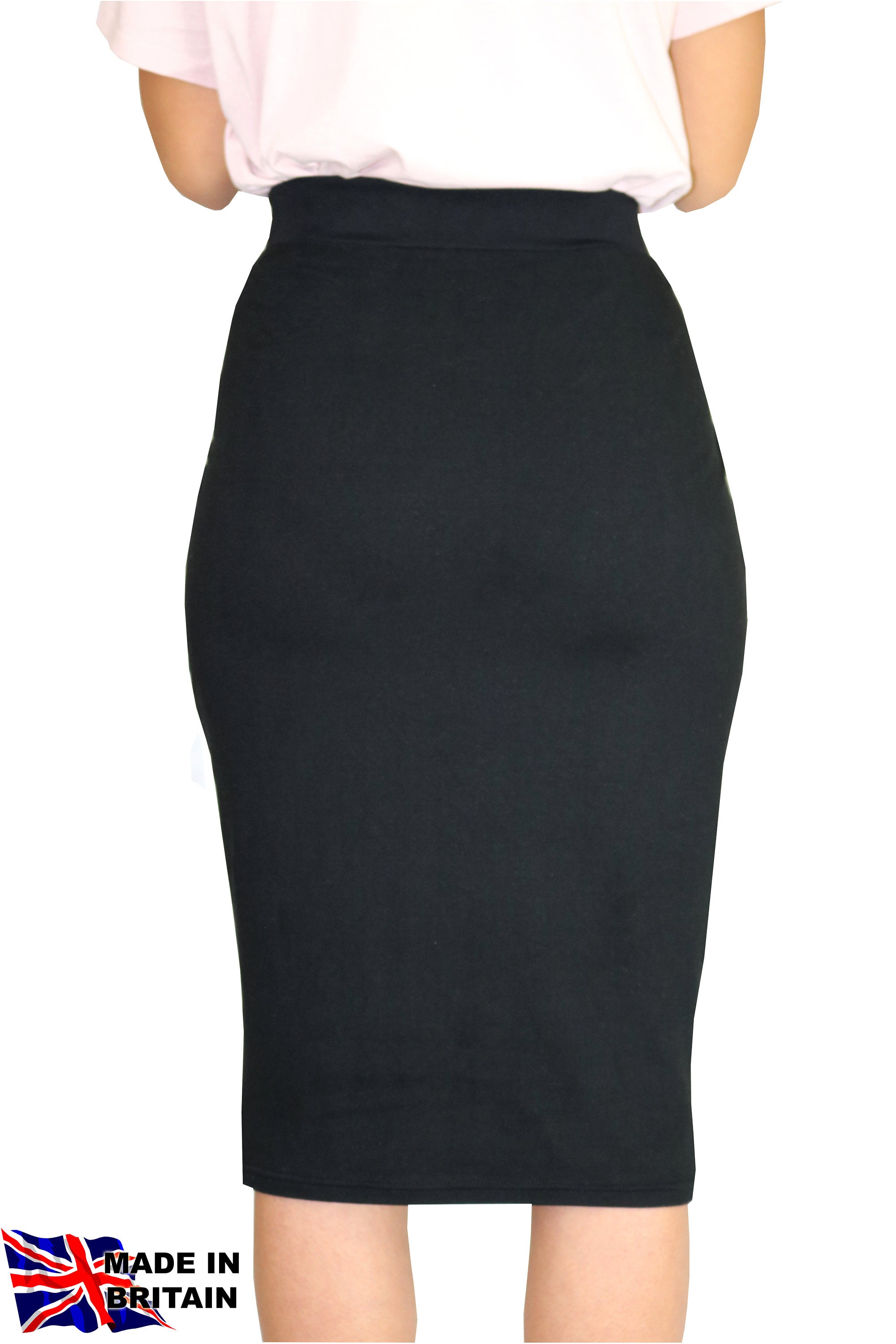 Jersey Plain Pencil Skirt - Etsy