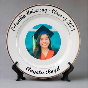 Graduation Photo Plate, Custom Graduation Photo Plate, Graduation ...