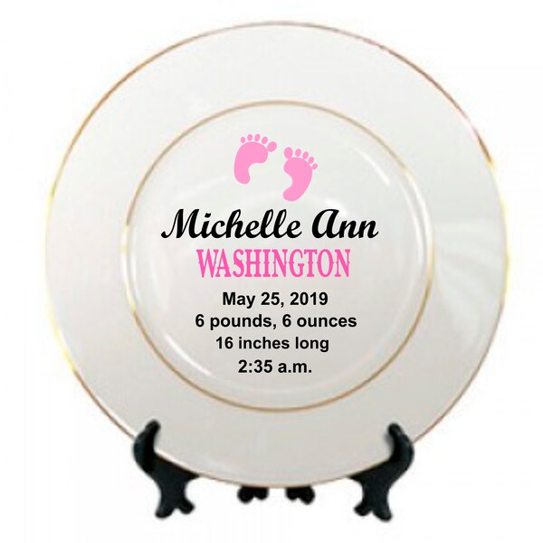 Birth Plates - Etsy