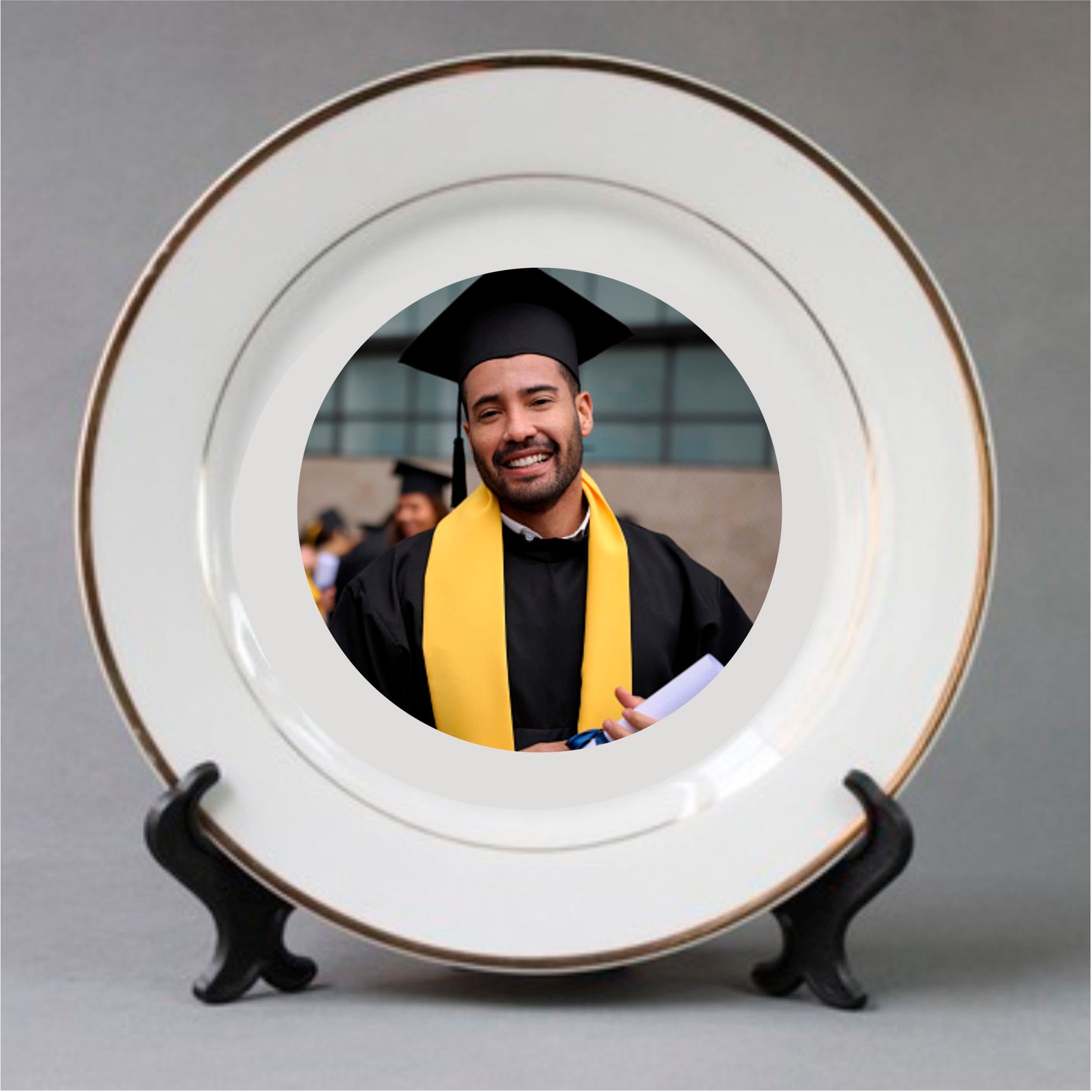 Graduation Photo Plate, Custom Graduation Photo Plate, Graduation ...