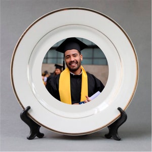 Graduation Photo Plate, Custom Graduation Photo Plate, Graduation ...