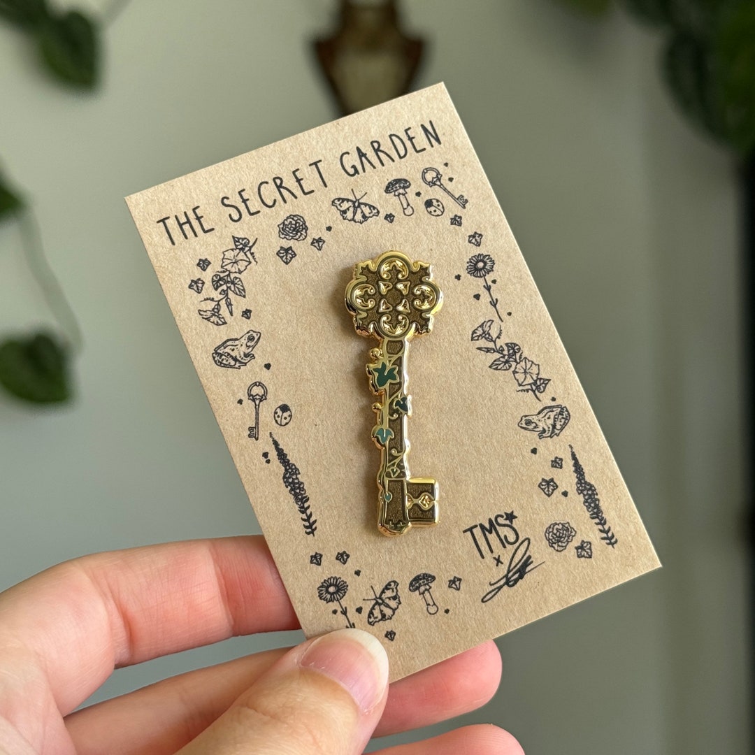 Secret Key Enamel Pin - Etsy