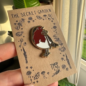 Robin Enamel Pin - Etsy