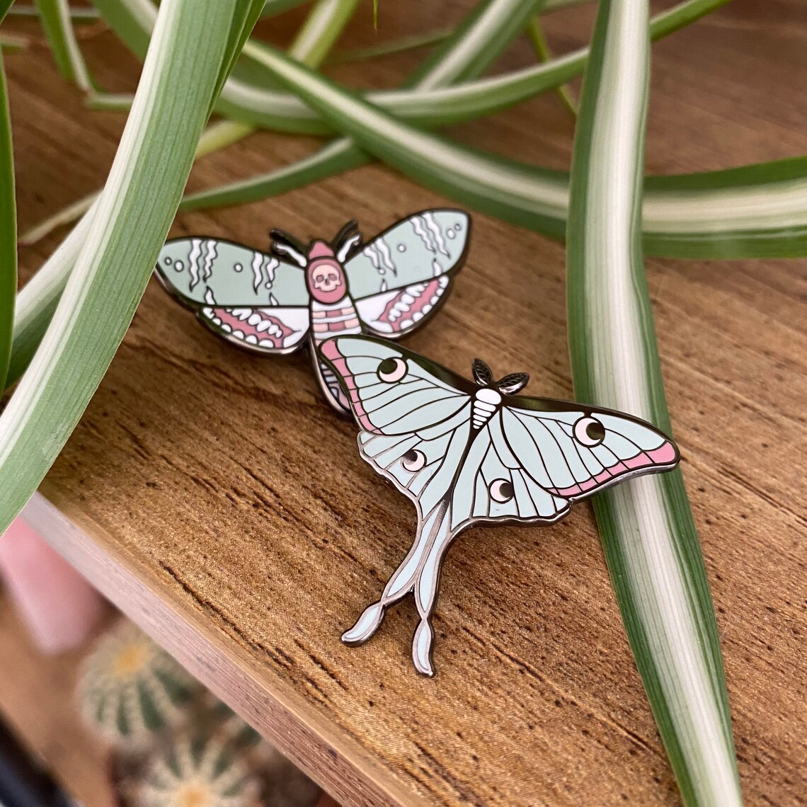 Luna Moth Enamel Pin - Etsy