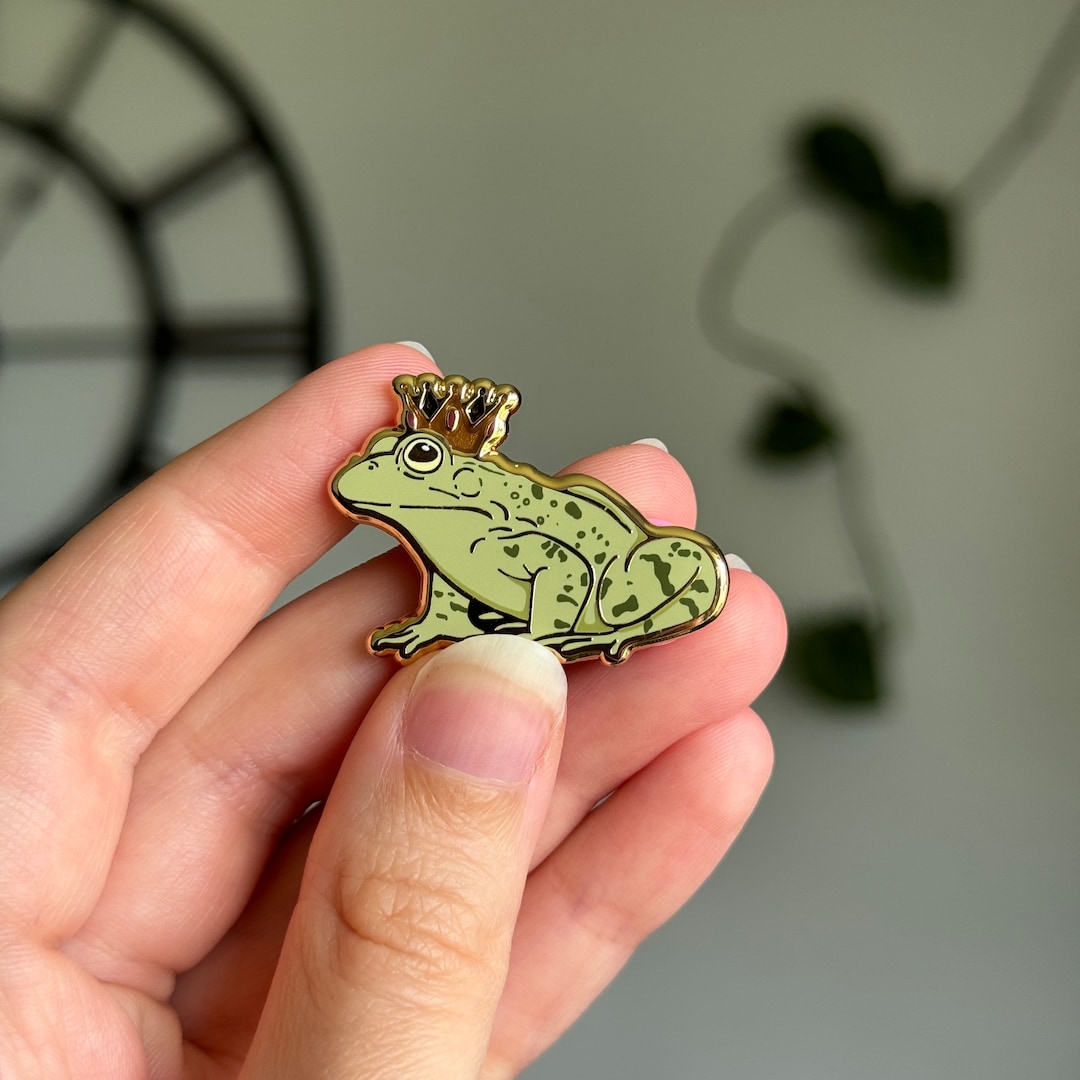 Frog Prince Enamel Pin - Etsy