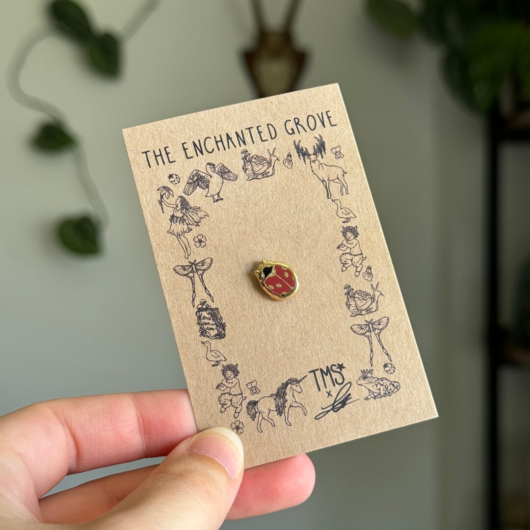 Ladybug Enamel Pin Etsy