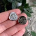 Black or White Rose Enamel Pin Badge - Etsy