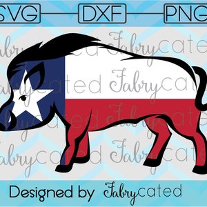Texas Wild Hog SVG DXF PNG You Cut Digital File Cricut - Etsy