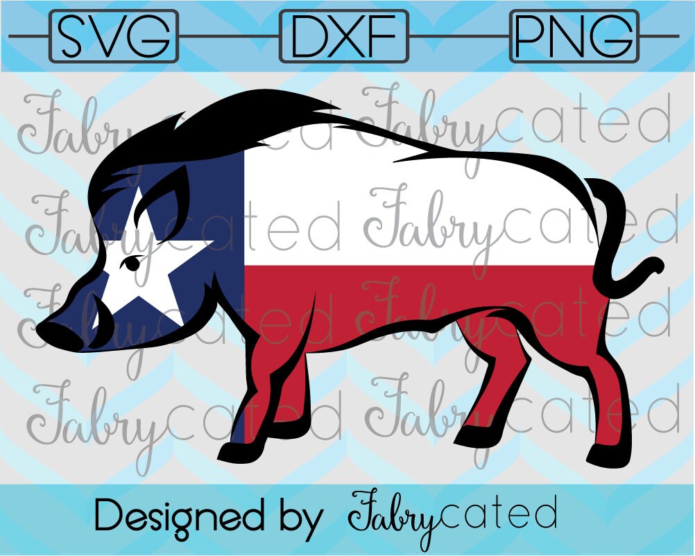 Texas Wild Hog SVG DXF PNG You Cut Digital File Cricut | Etsy