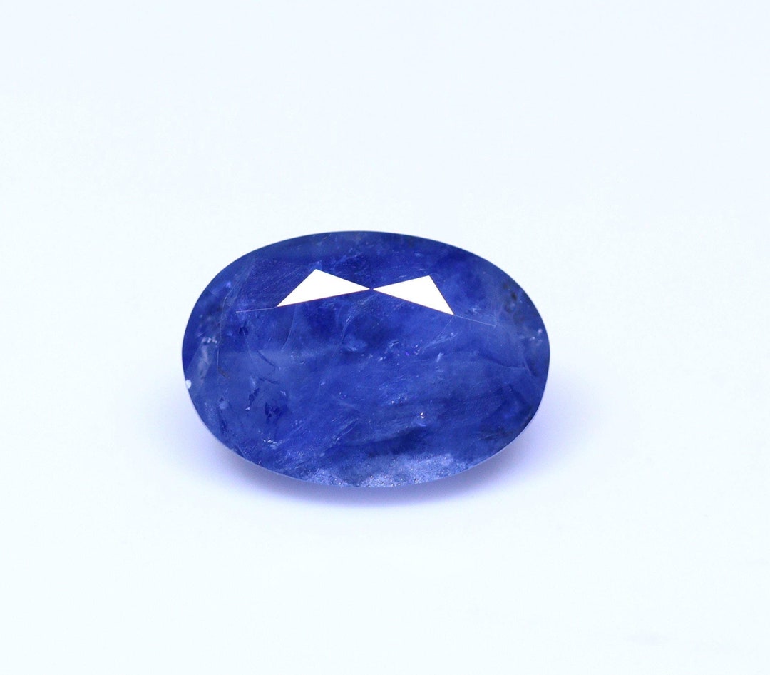 Natural Kashmir Blue Sapphire for Making Jewelry Oval Shape 3.80 CT ...