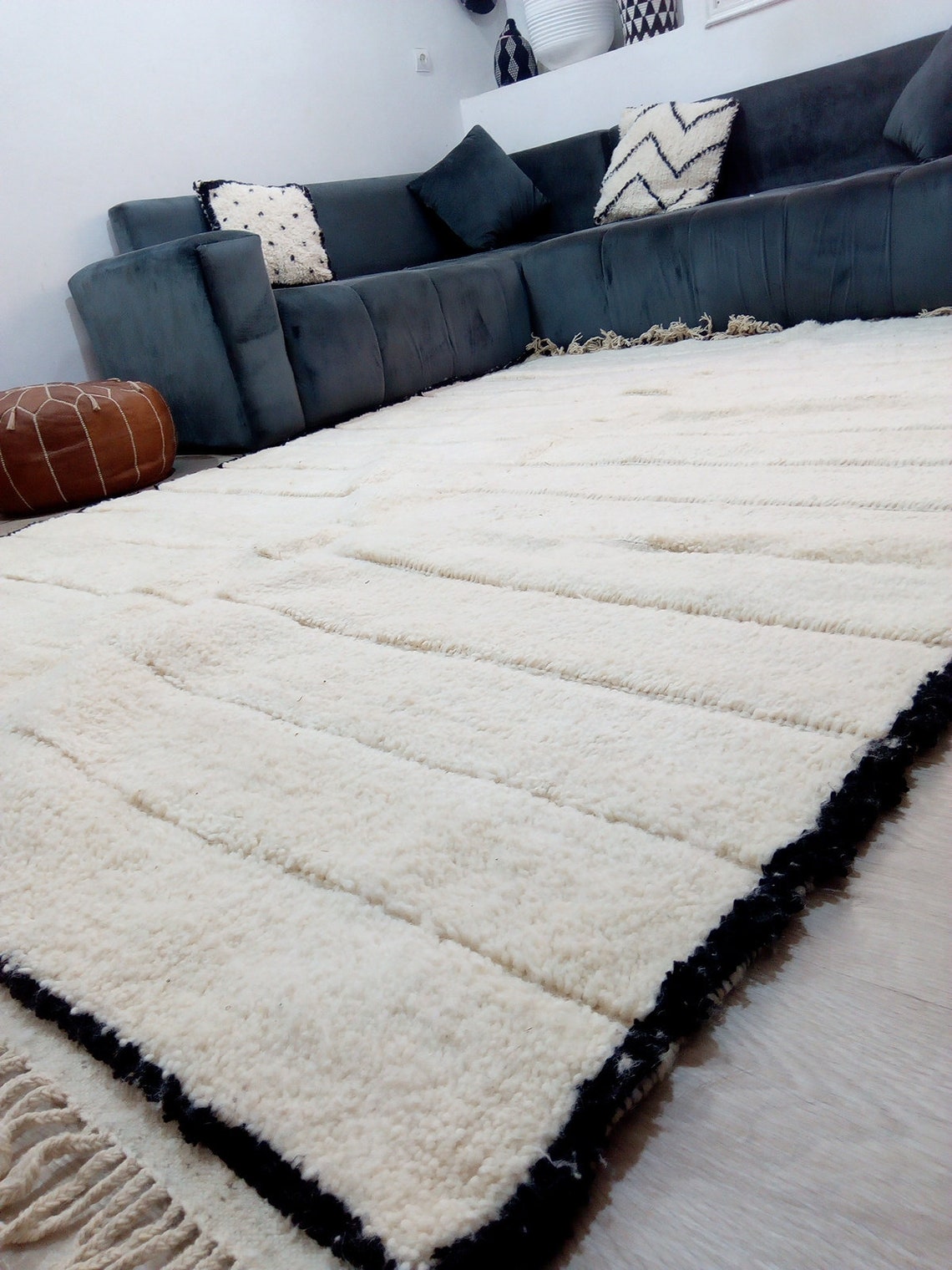 Beni Ourain Style - Morocco Rug - Wool Berber Beni Ouarain Carpet ...