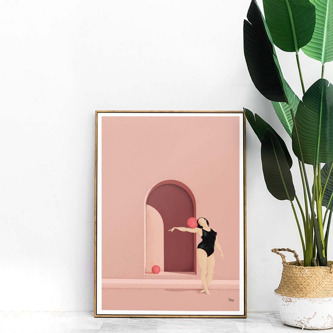 Inner Peace Fine Art Illustration Print Wall Art Yoga - Etsy