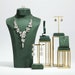 Dark Green Jewelry Display Set, Velvet/metal Jewelry Display, Watch ...