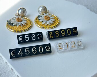 Price Tag, Price Sign, Small Price Tag, Price Tag for Jewelry Display ...