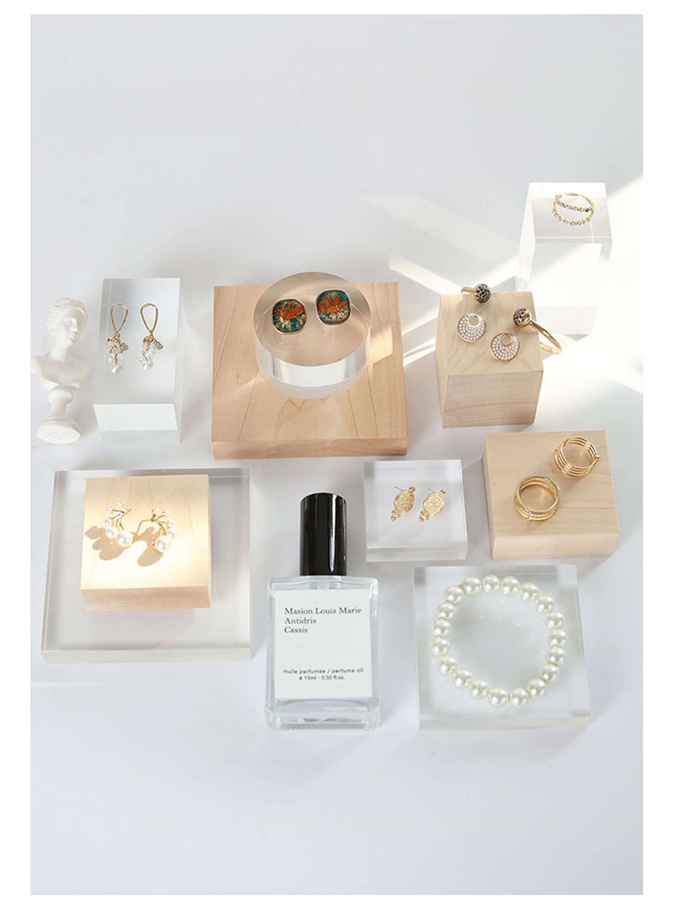 Jewelry Display Set Acrylic Jewelry Stand Jewelry Organizer | Etsy